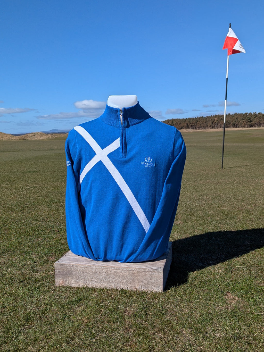 Glenmuir Saltire Sweater in Tahiti Blue – Dumbarnie Pro Shop